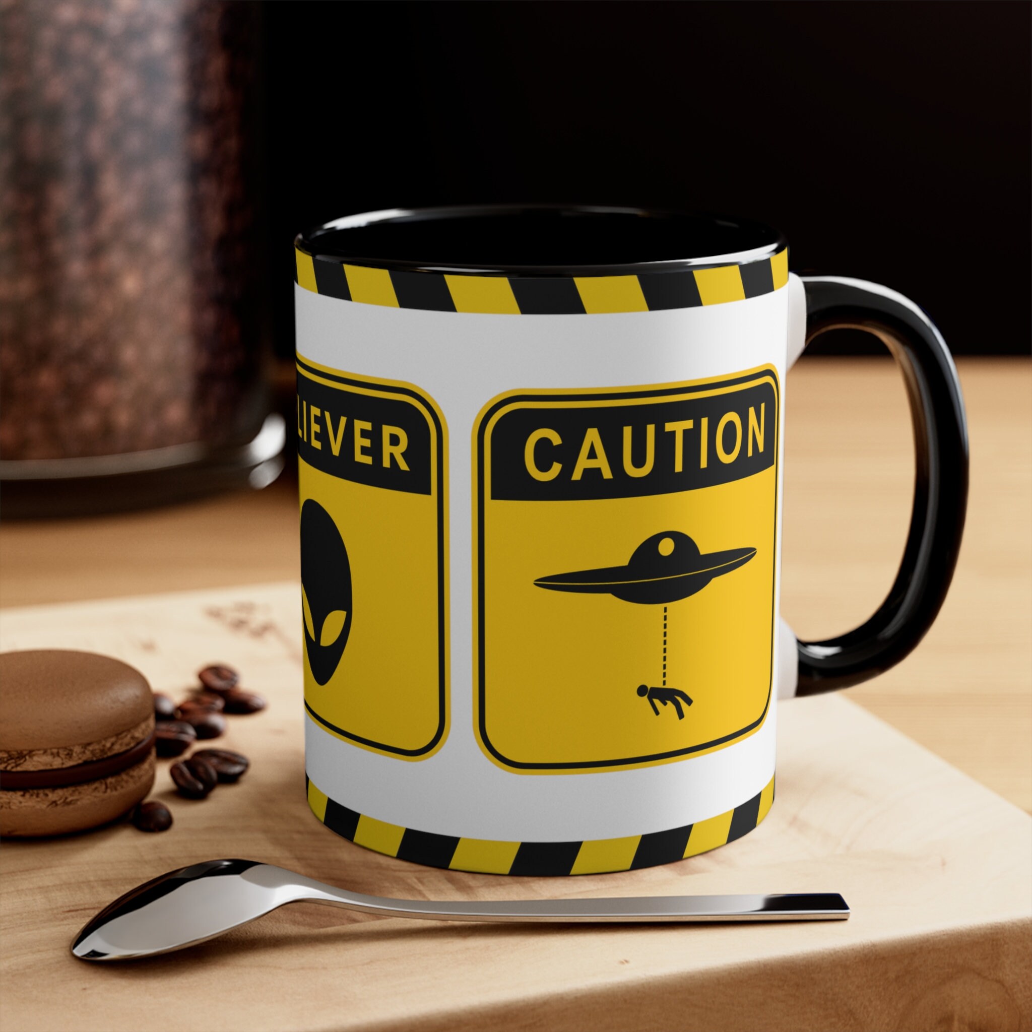 Alien Invasion Alert: Unique UFO Design Coffee Mug With - Etsy