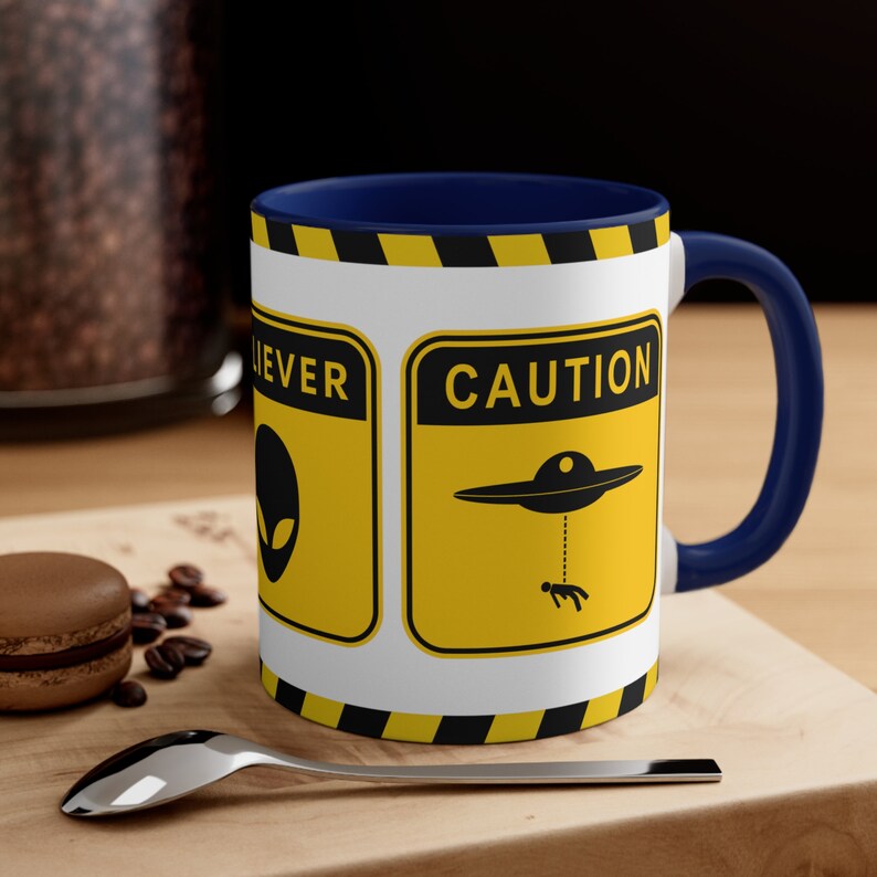 Alien Invasion Alert: Unique UFO Design Coffee Mug With - Etsy