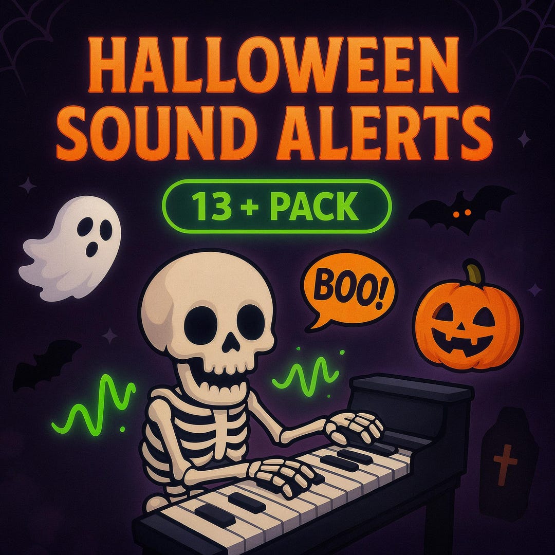 Spooky Sound Alerts for Twitch & Vtubers | Spooky Stream Alert Sounds ...