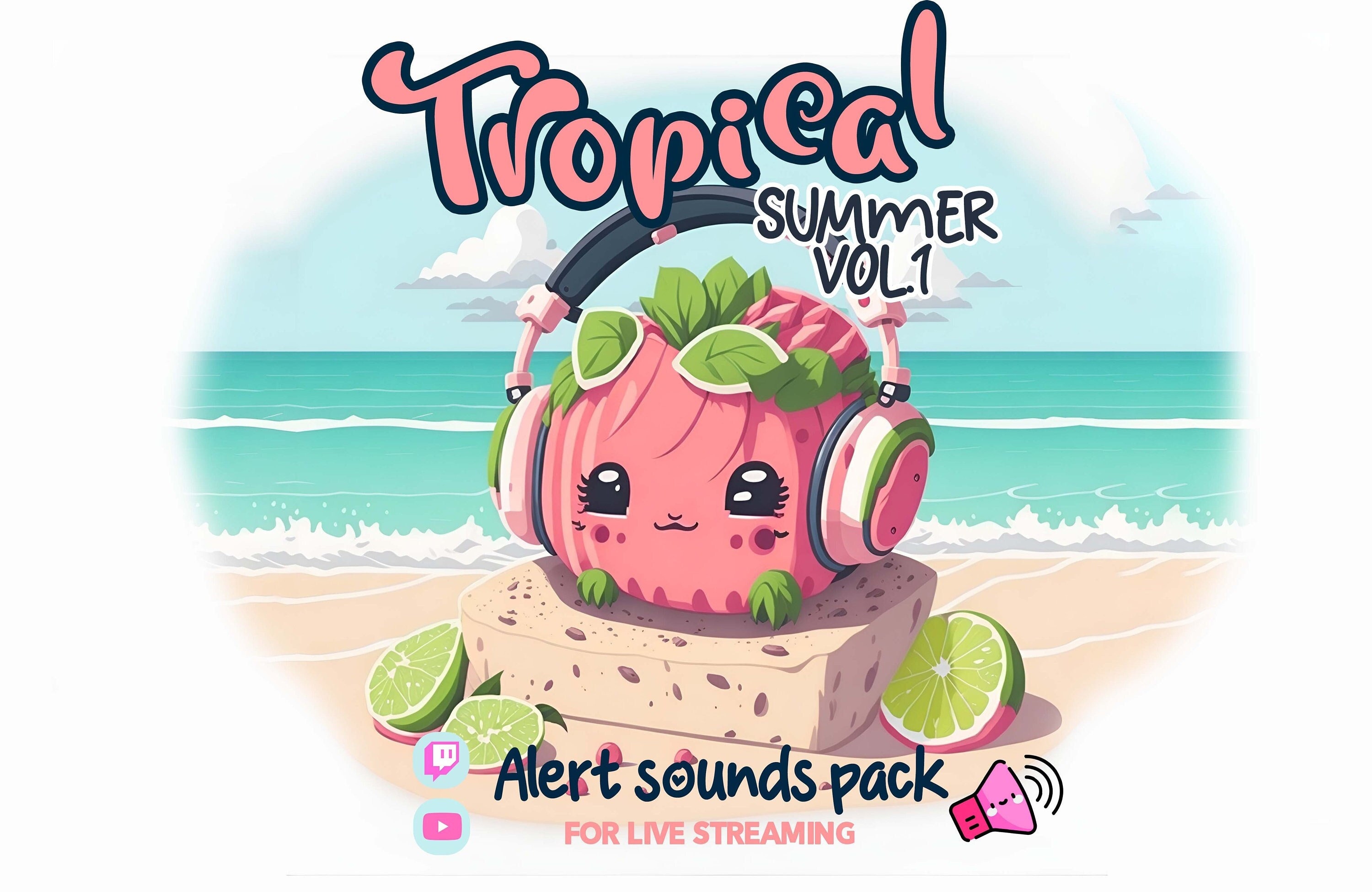 Twitch Alert Sounds Tropical Summer Pack of Sound Alerts for Streamers ...