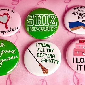 Wicked Buttons - Set of 6 Wicked Inspired Pins - Etsy