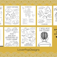 Iron Flame Coloring Page Digital Download 8.5x11 - Etsy