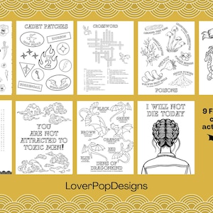 Fourth Wing Coloring & Activity Pages - Fourth Wing Inspried PDF Pages ...