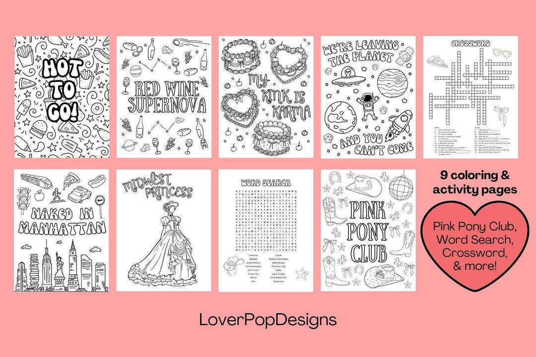 Midwest Princess Coloring & Activity Pages - 9 Instant Download PDF ...
