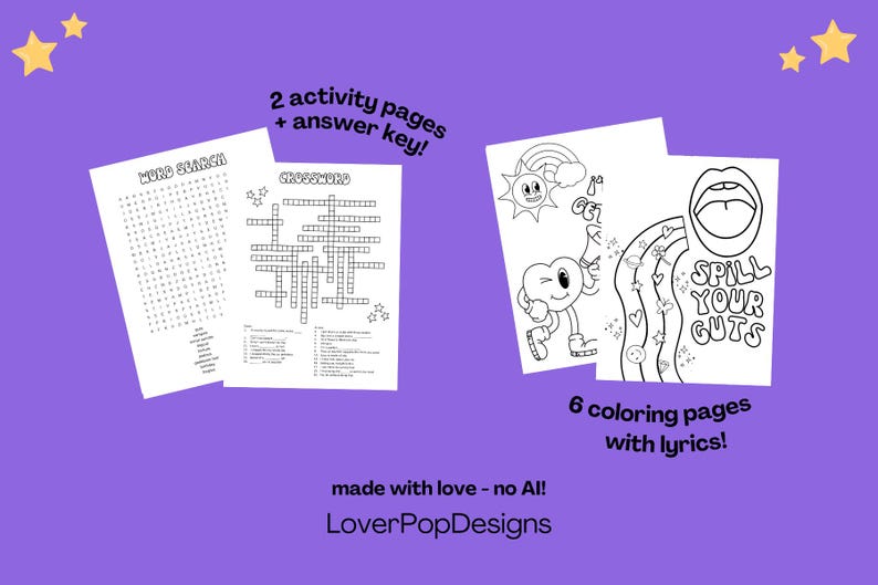 Guts Coloring & Activity Pages - 8 Instant Download PDF Pages for ...