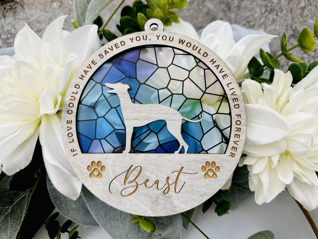 Beautiful Custom Suncatcher - Pet Memorial Gift- Pet Loss Gift ...