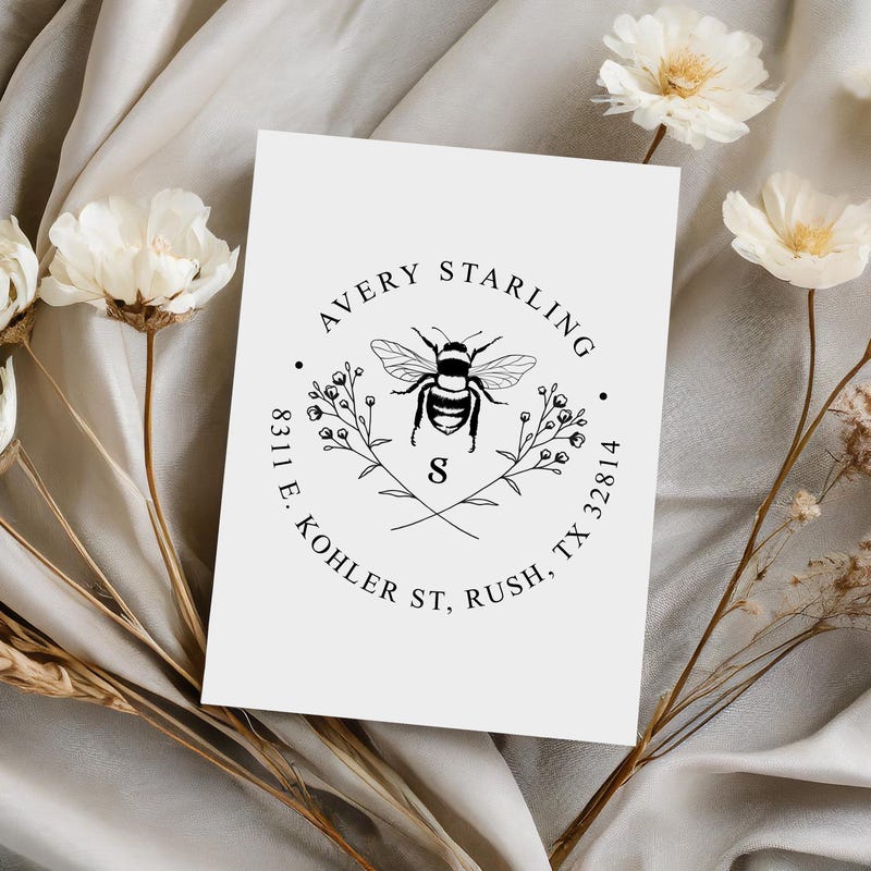 Custom Bee Stamp - Etsy