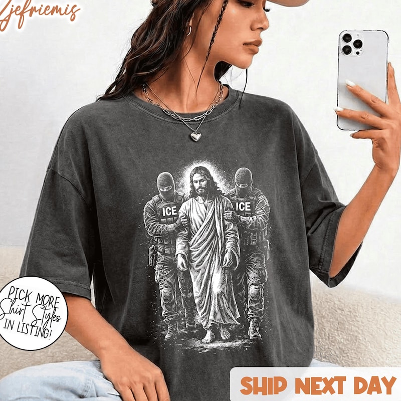 Jesus and Ice Shirt - Etsy