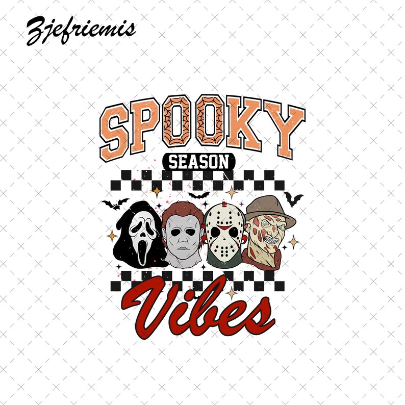 Horror Halloween Spooky Season Vibes Png Horror Halloween Png Retro