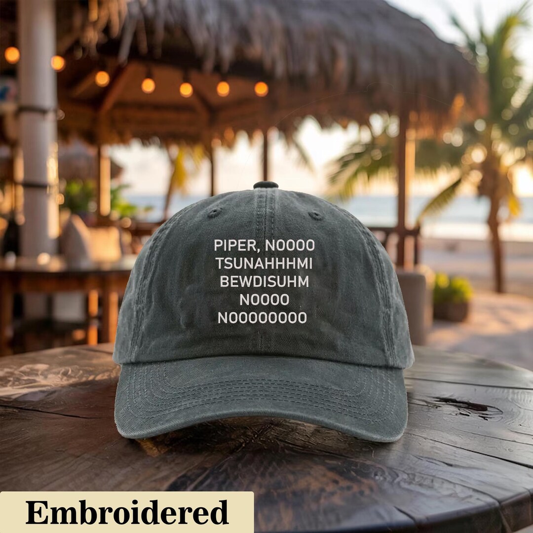 Piper No, Tsunami, Buddhism, No, No White Lotus Embroidered Hat, Parker ...