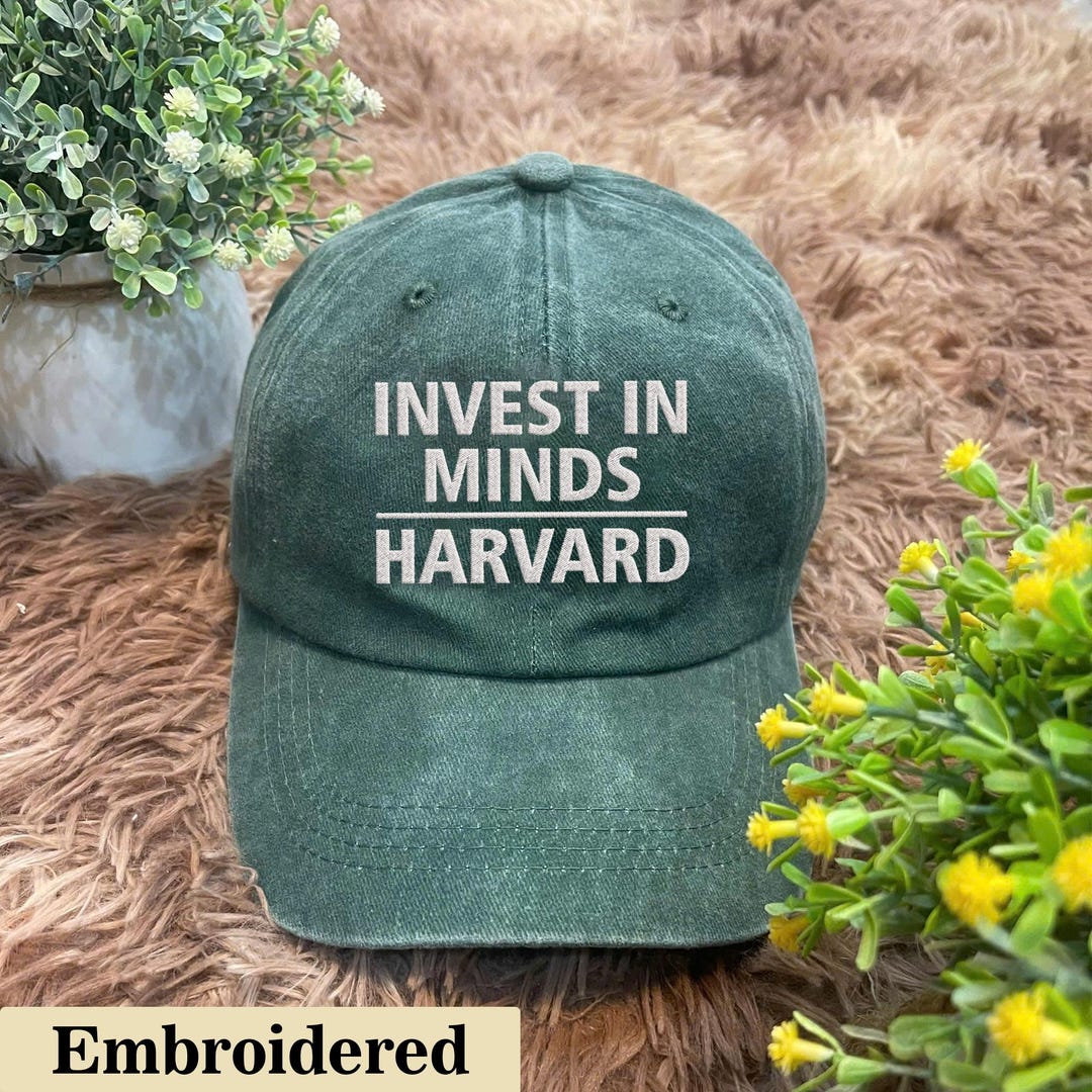 Student Rights Support Hat, I Stand With Harvard Hat, Invest in Minds ...