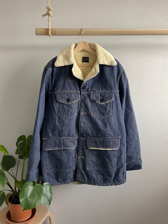 1960s Sears Roebuck sherpa lined denim jacket - Gem 1960s Sears Roebuck sherpa lined denim jacket - Gem