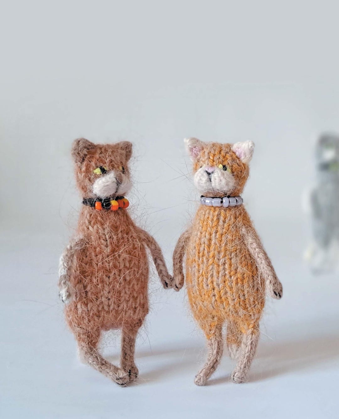 Knitted Cat Pattern – Small Plush Cat Knitting Tutorial, Cute Animal ...