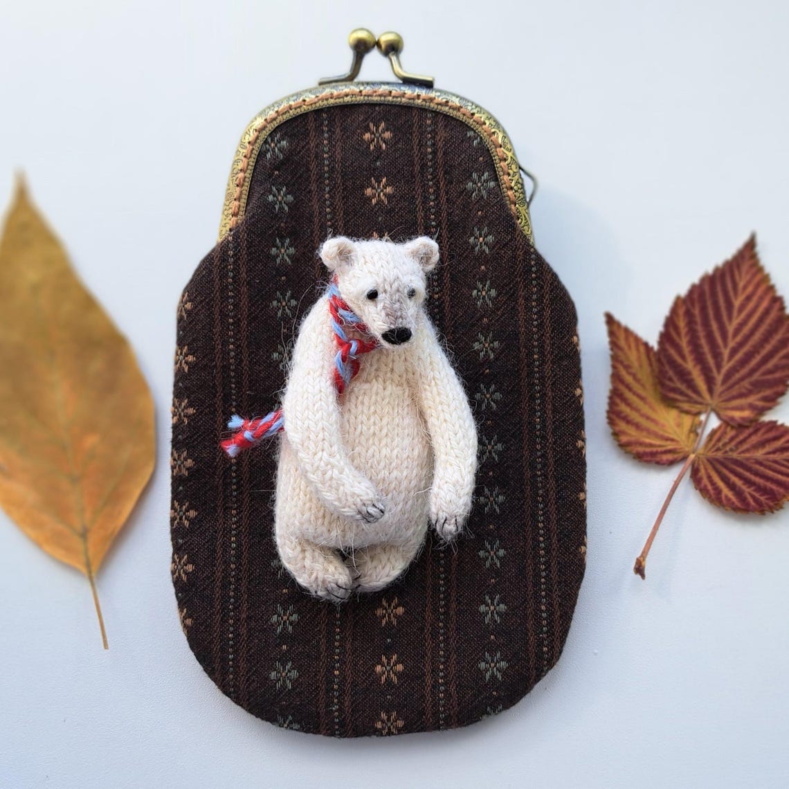 Mini Teddy Bear Knitting Pattern 12 Cm - DIY Small Plush Toy Pattern in ...