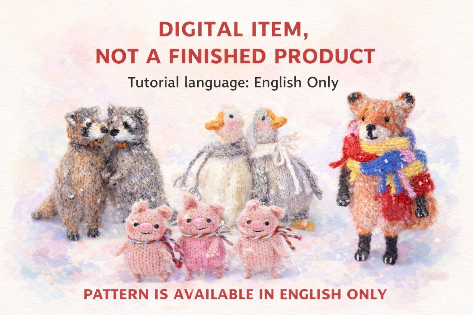 Panda Knitting Pattern – Small Toy Tutorial, Cute Animal Plush ...