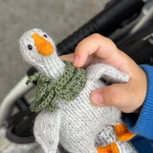 Small Goose Toy Knitting Pattern Tiny Plush 13 Cm – Cute Goose PDF ...