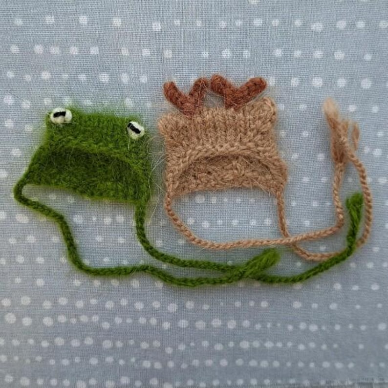Knitted Bonnet Pattern for Mini Toys | Tiny Hat for Snowman or Small ...