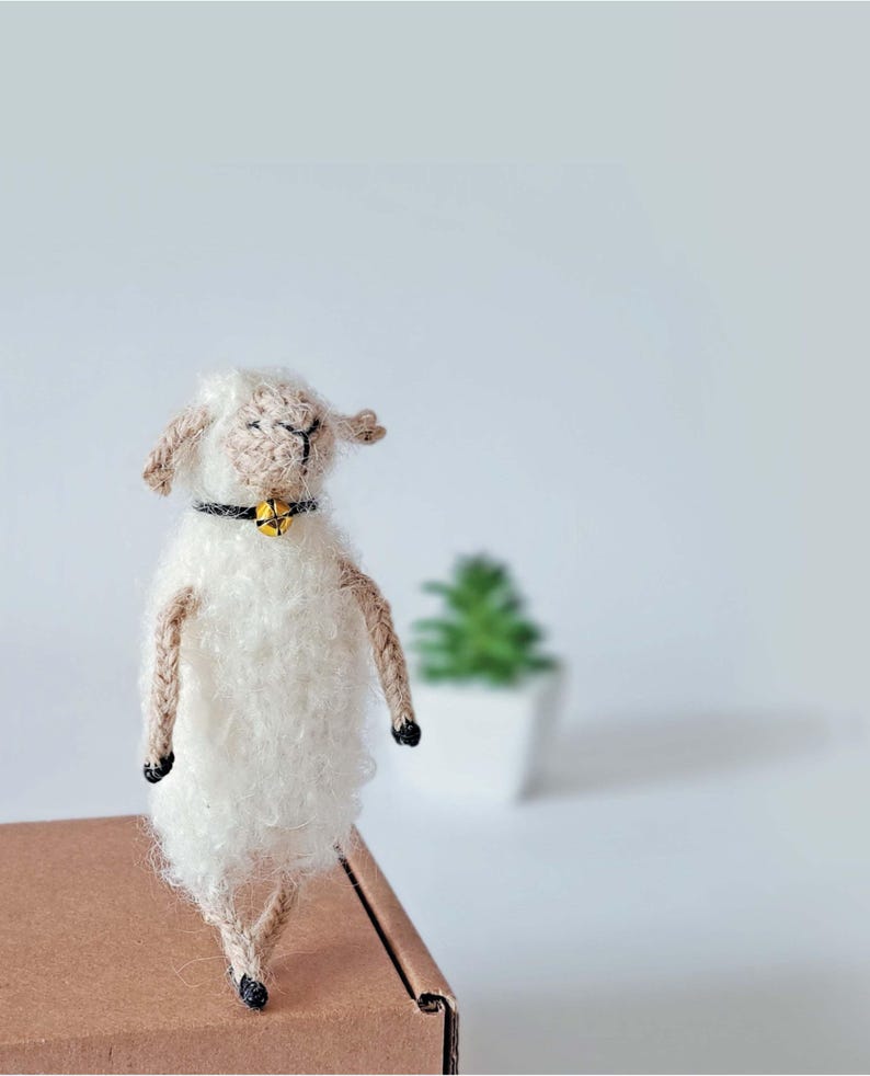 Sheep Knitting Pattern – Lamb Cute Woolly Toy – Soft Farm Animal ...