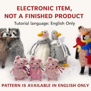 Goose Knitting Pattern • Stuffed Little Goose Toy PDF • Knit Goose With ...