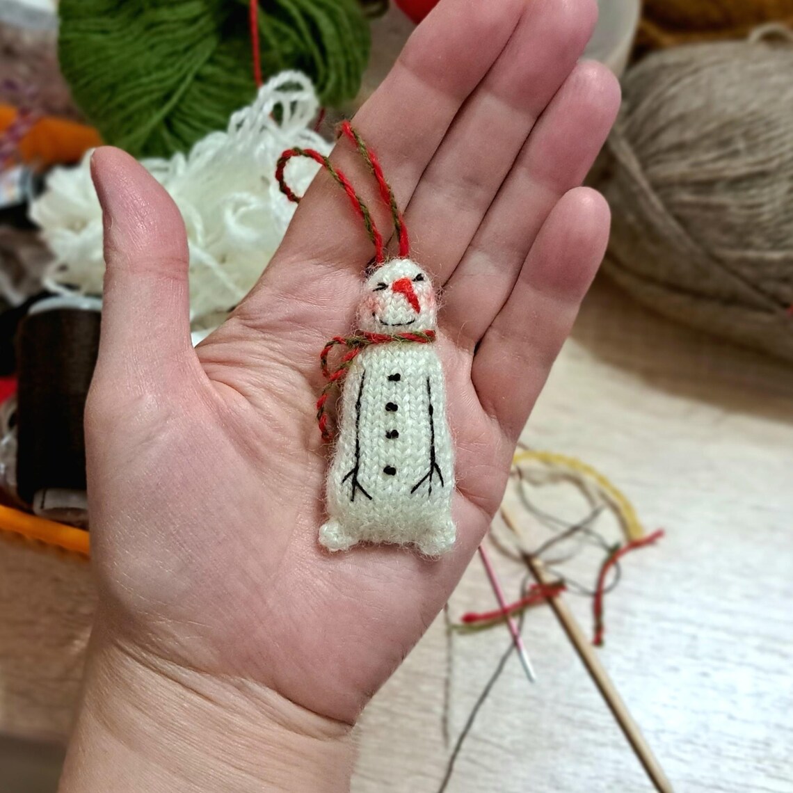 Tiny Snowmen Gang Knitting Pattern – Easy Winter Toy Pattern, Small ...