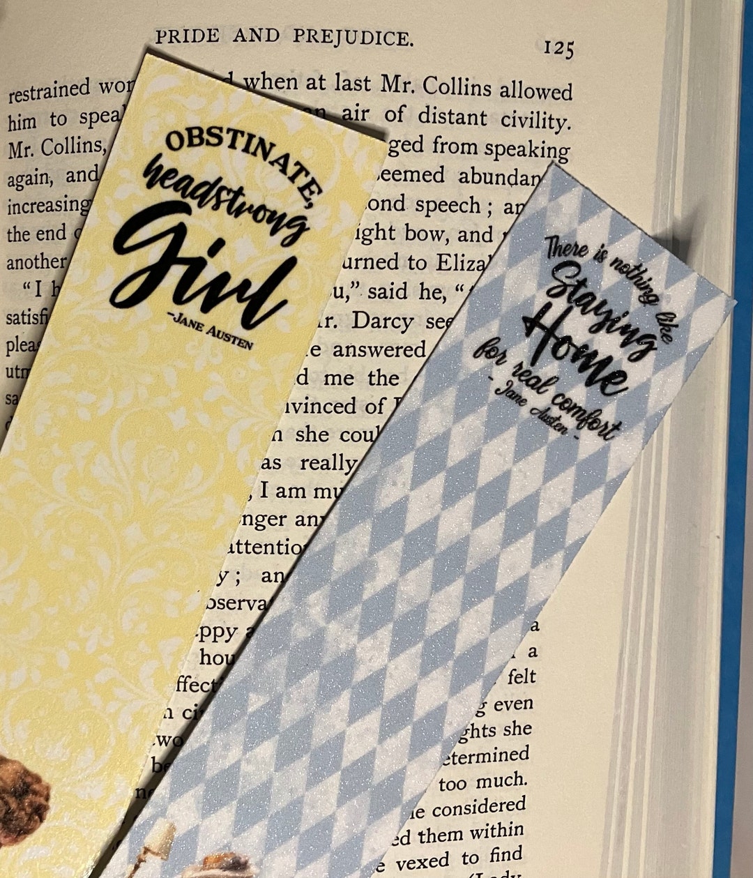Jane Austen Bookmark Collection, Gifts for Jane Austen Lovers, Book ...