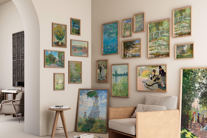1000+ Claude Monet Art Bundle, Printable Wall Decor, Impressionism ...