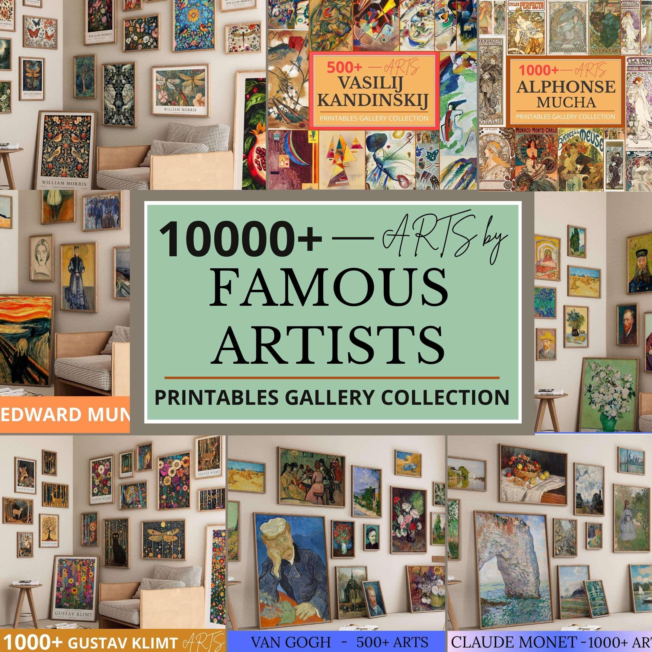 10K+ Master Artists Printable Wall Art Bundle – Digital Vintage ...