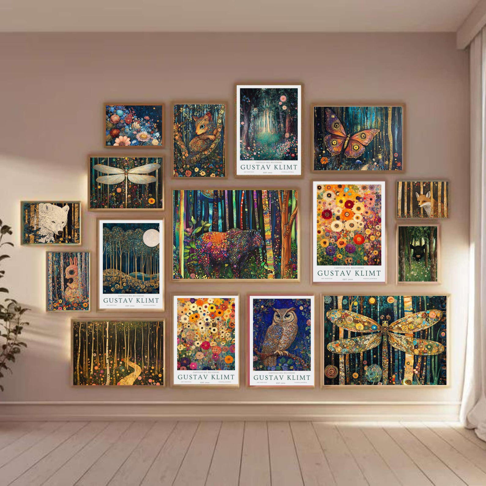 Over 1000+ Gustav Klimt MEGA BUNDLE Printable Wall Art, Vintage Vintage ...