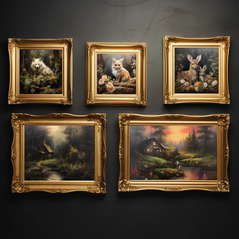 Set of 8 Cottagecore Prints Forest Gallery Wall Set - Etsy