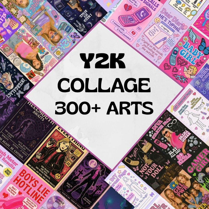 Y2k Collage Kit - Etsy