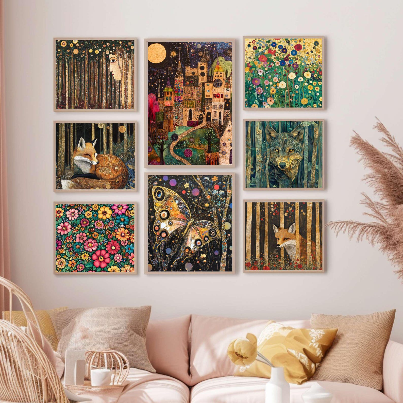 Over 1000+ Gustav Klimt MEGA BUNDLE Printable Wall Art, Vintage Vintage ...