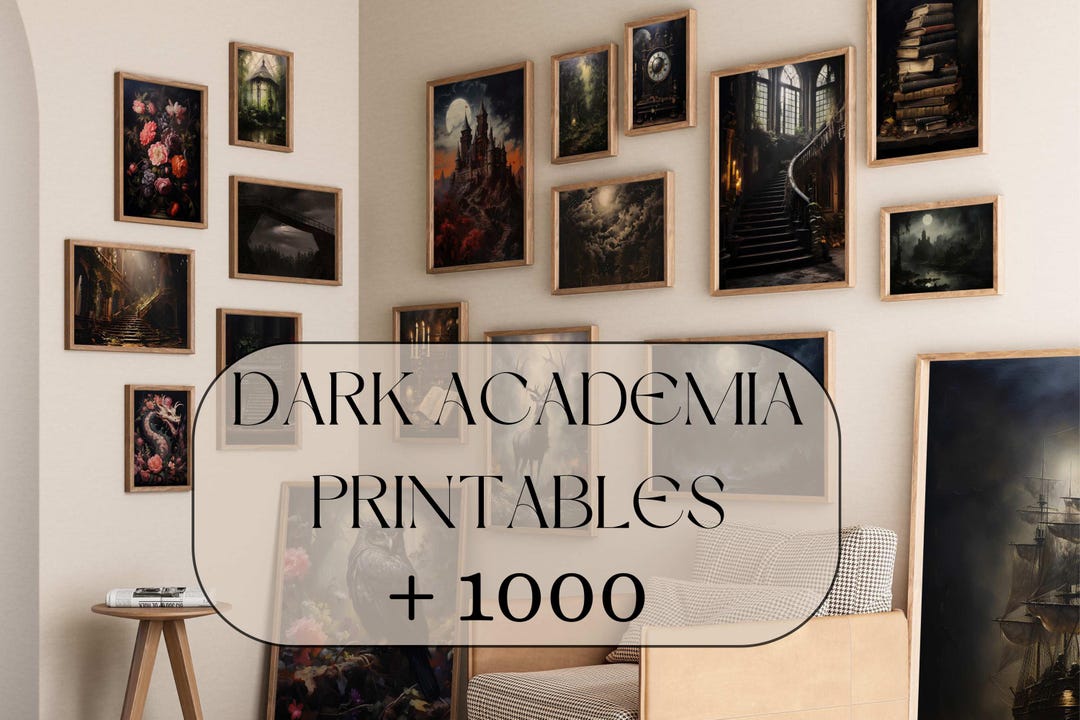 Dark Academia Printables, 1000+ Wall Art From the Victorian, Vintage ...