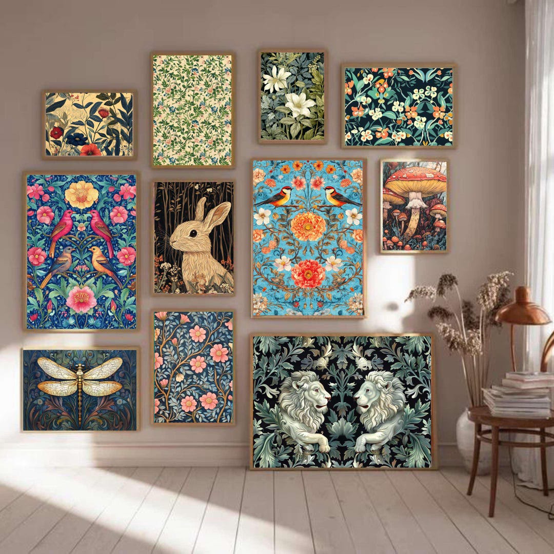 Over 2000 William Morris MEGA BUNDLE Printable Wall Art, Vintage ...