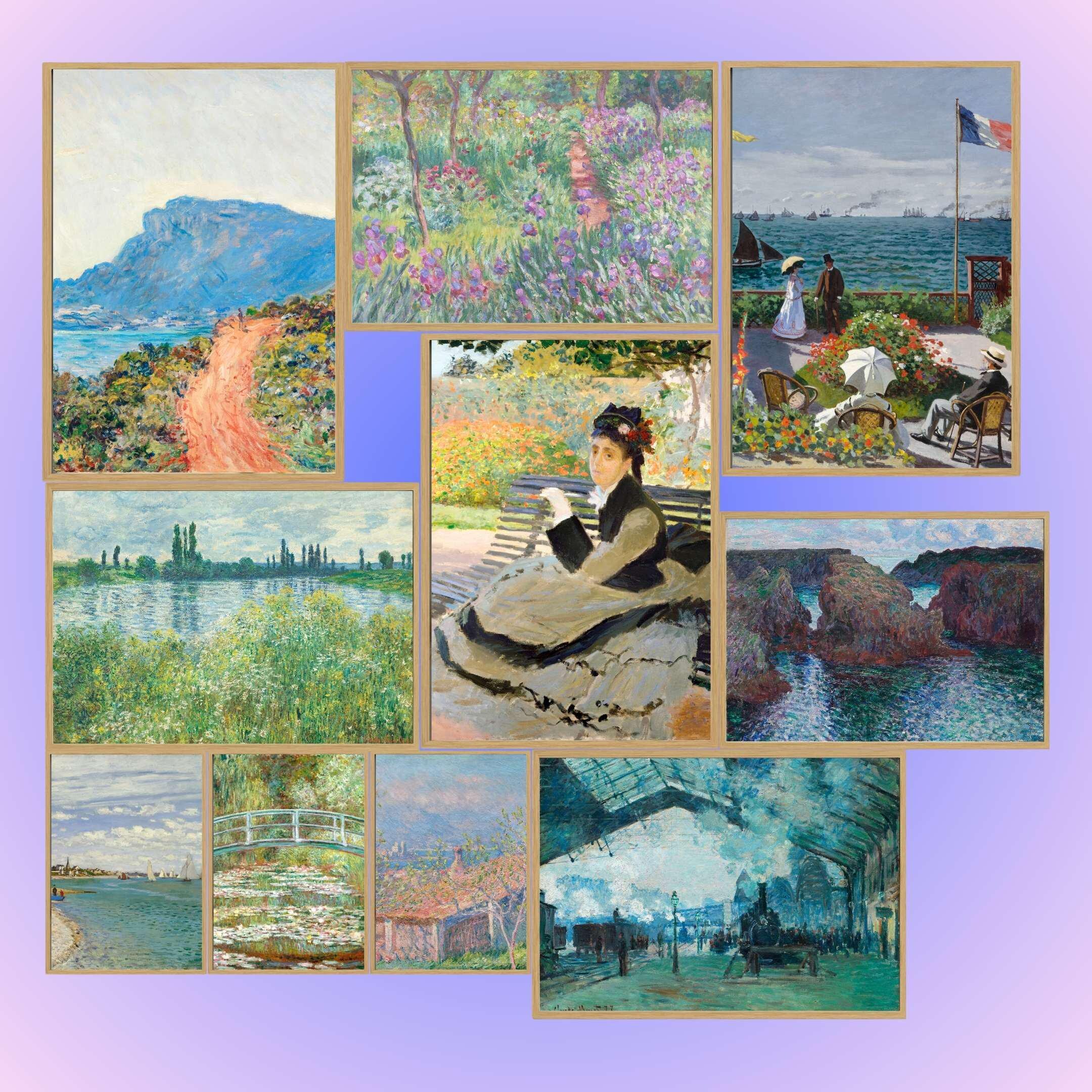 1000+ Claude Monet Art Bundle, Printable Wall Decor, Impressionism ...