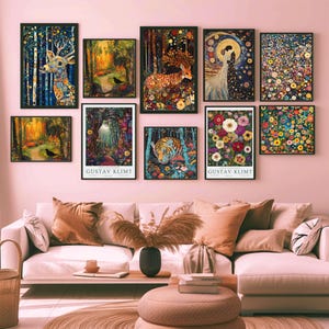 Over 1000+ Gustav Klimt MEGA BUNDLE Printable Wall Art, Vintage Vintage ...