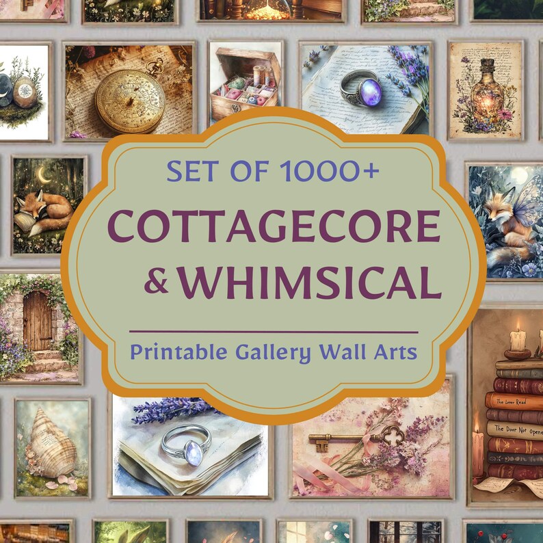 A Curated Set of 1000+ Whimsical, Cottagecore, and Light Boho Vintage ...