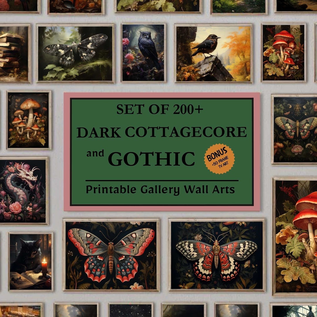 Enchanted Realms: the Ultimate Dark Cottagecore & Gothic Wall Art ...