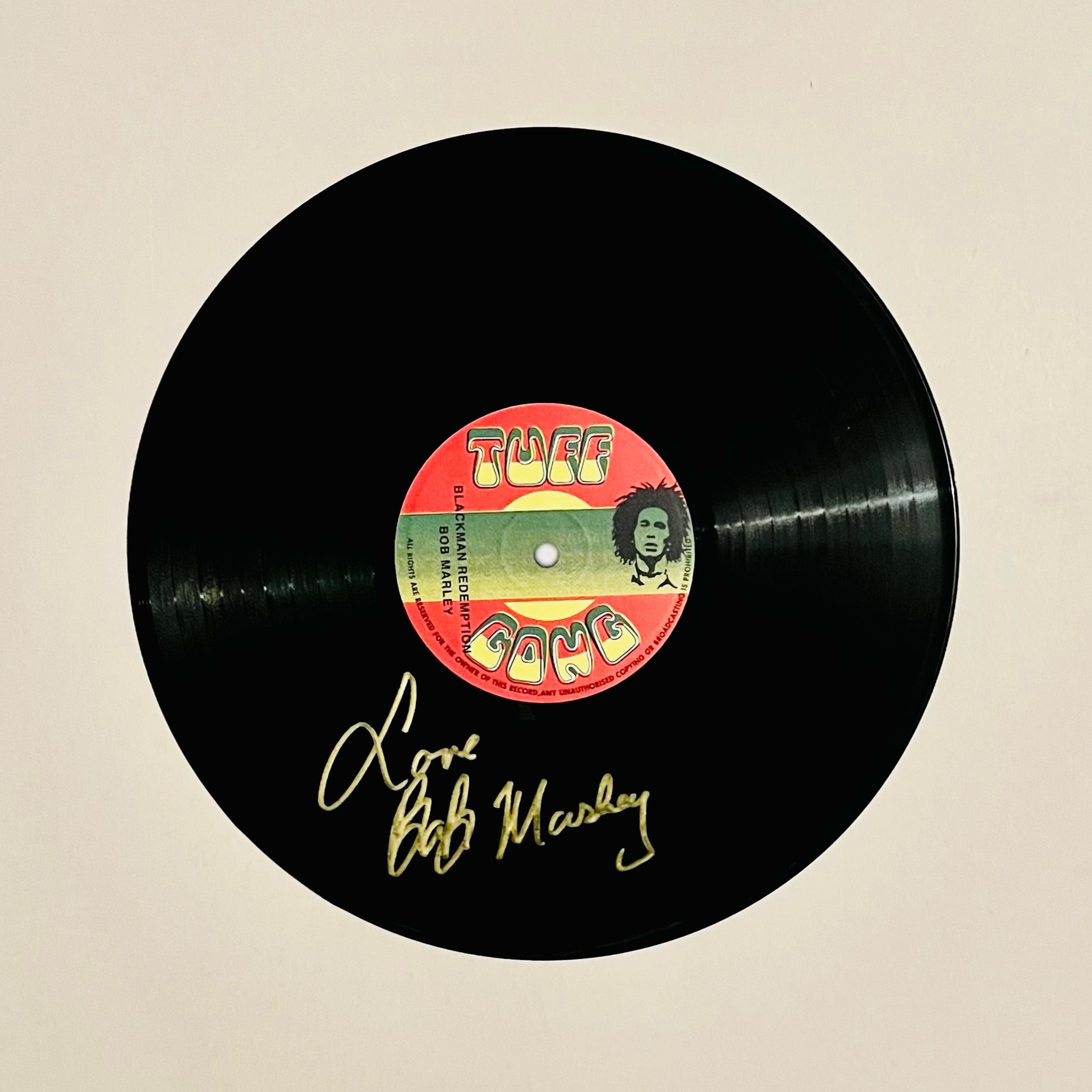 Bob Marley 24 Carat Gold Signature Vinyl Record - Etsy