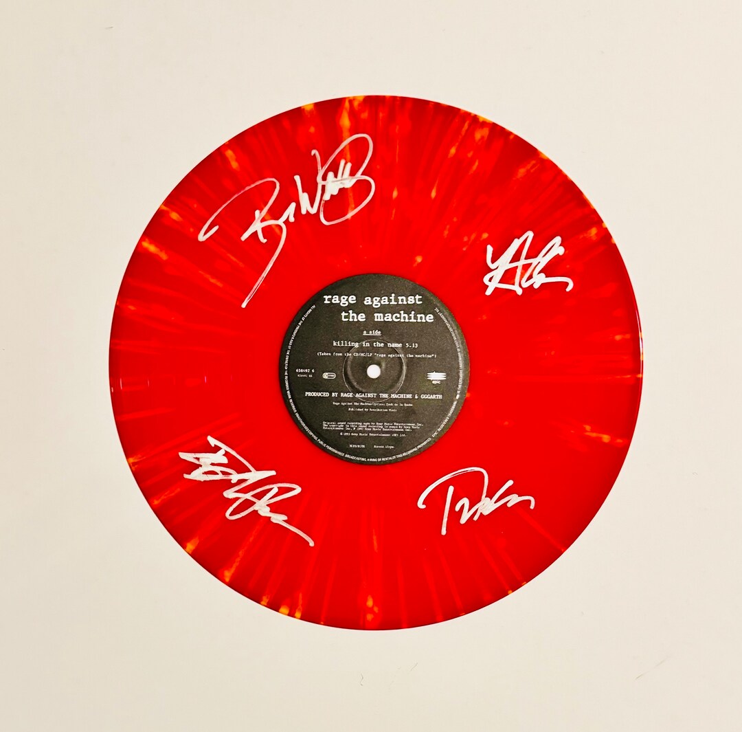 Rage Against the Machine Killing in the Name Autographed Limited ...