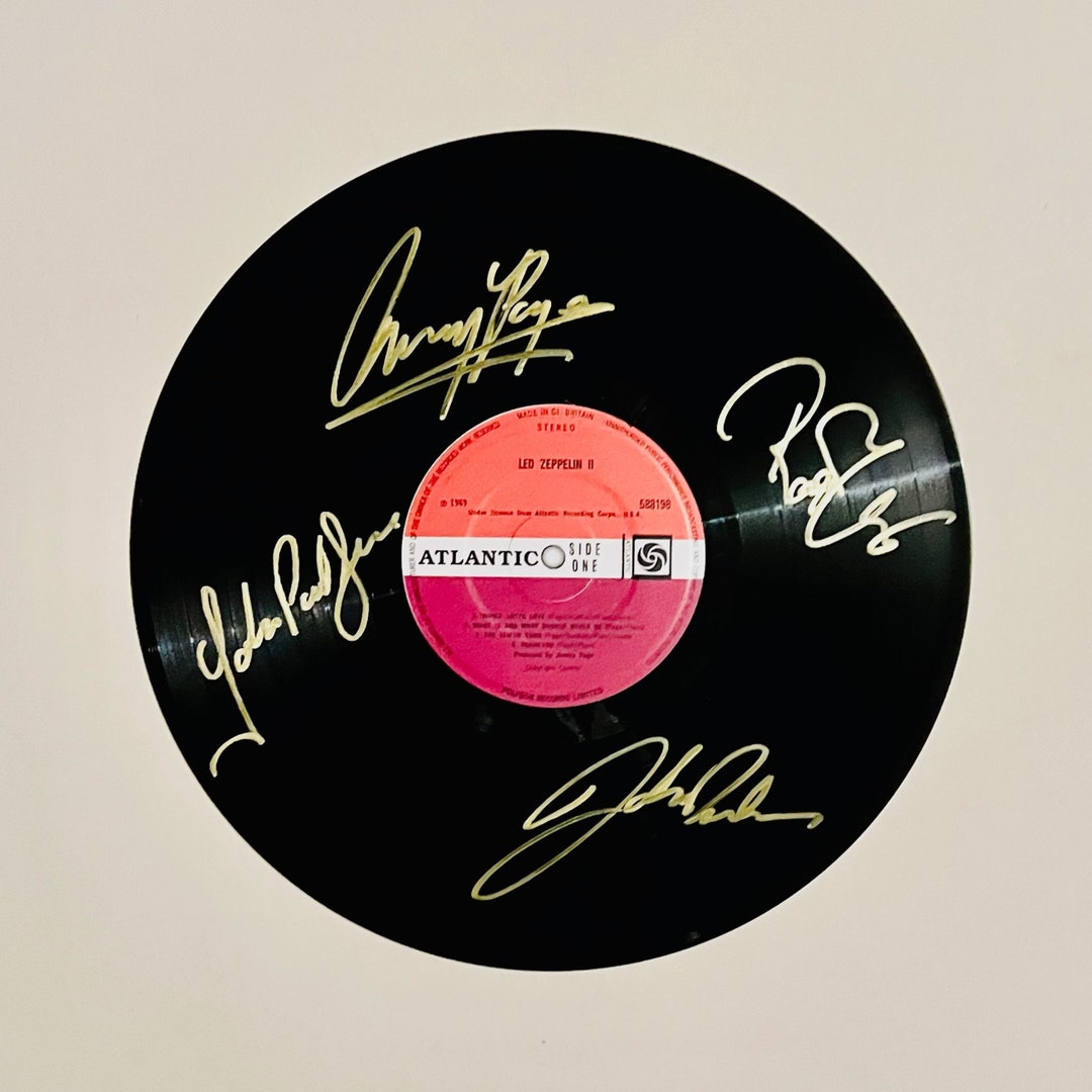 Led Zeppelin II 24 Carat Gold Signature Vinyl Record - Etsy