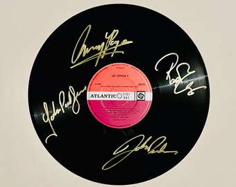 Led Zeppelin 24 Carat Gold Signature Vinyl Record - Etsy