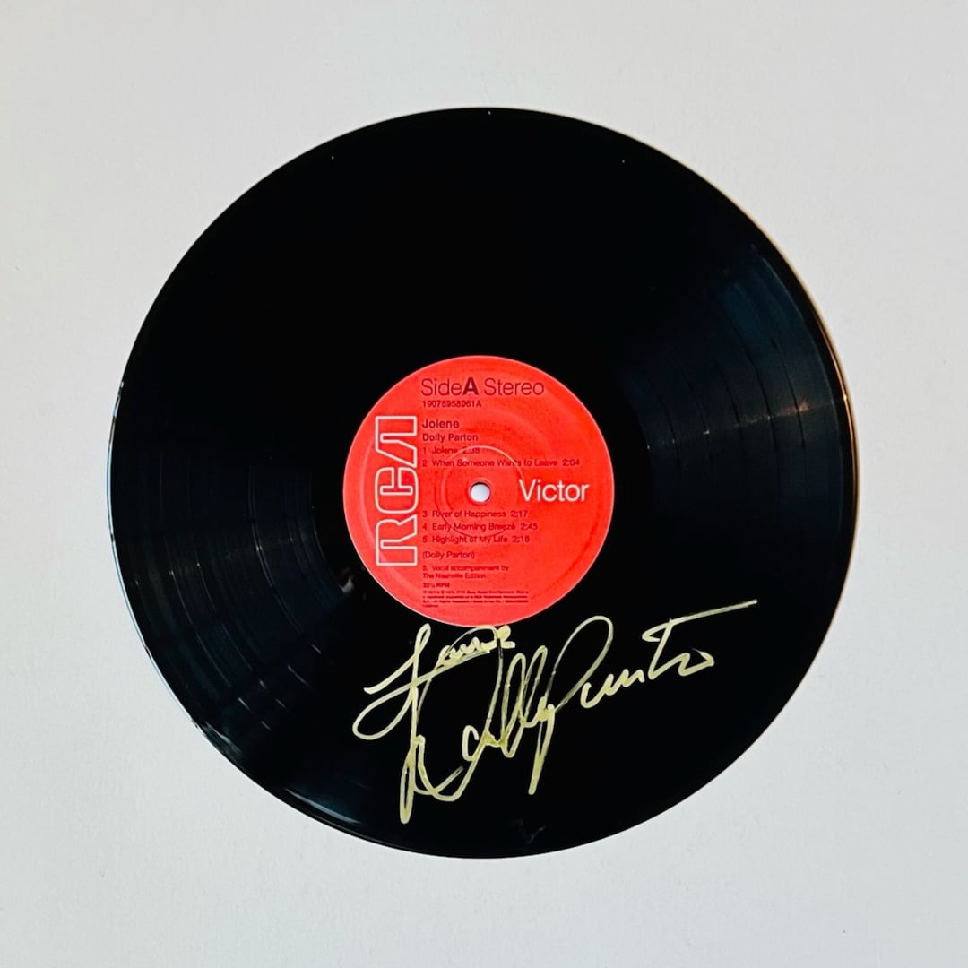 Dolly Parton Jolene 24 Carat Gold Signature Vinyl Record - Etsy
