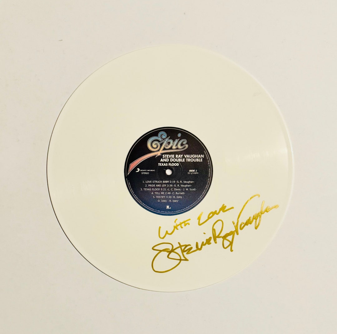 Stevie Ray Vaughan and Double Trouble Texas Flood Autographed Limited ...
