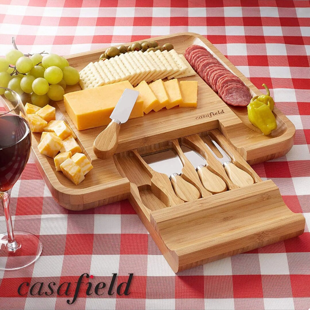 Bamboo Cheese Board - Etsy