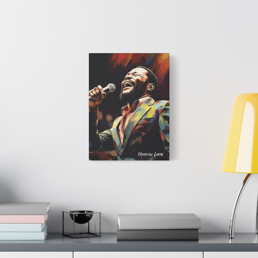 Marvin Gaye - Music Legends in High-definition Canvas Art - Etsy