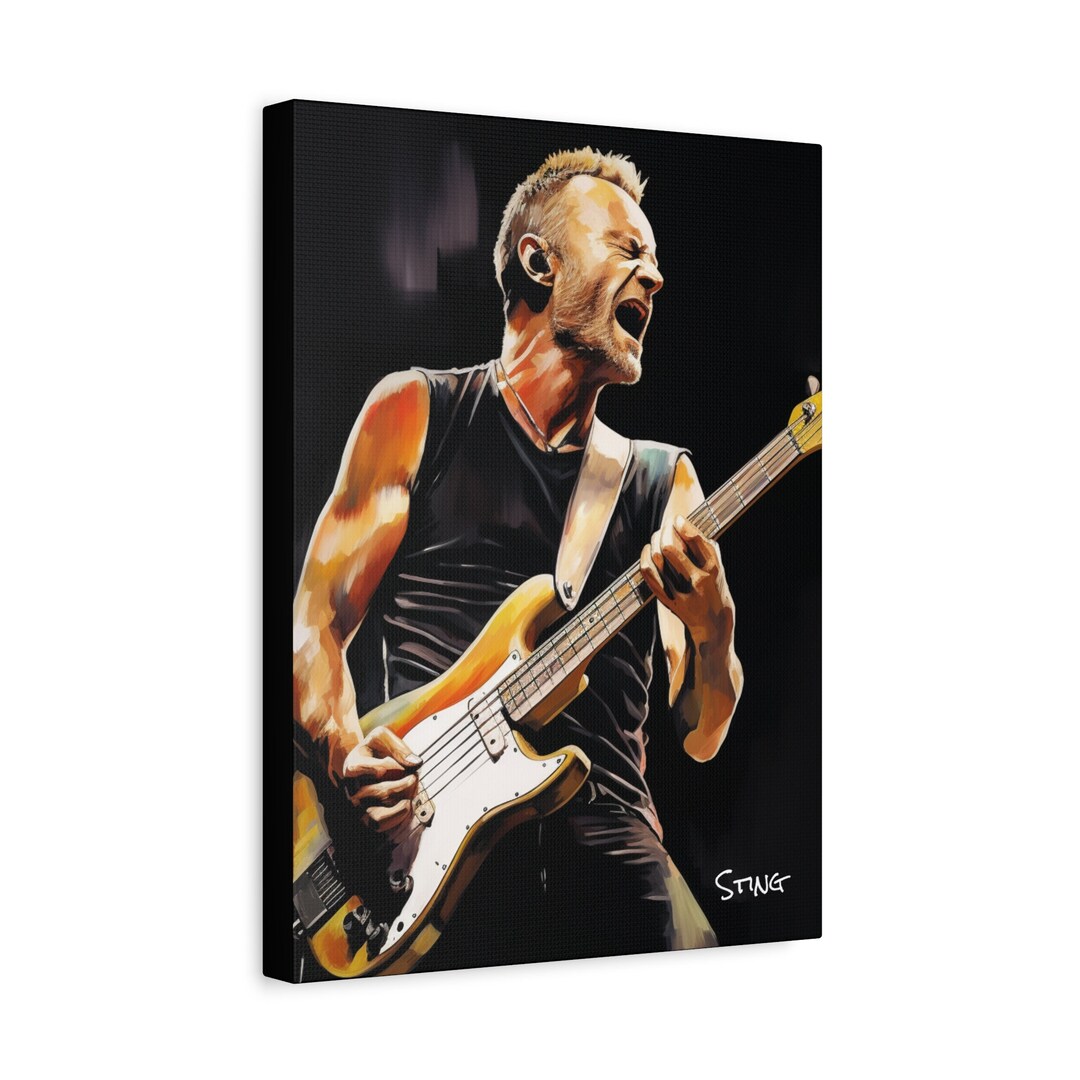 Sting - Music Legends in High-definition Canvas Art - Etsy