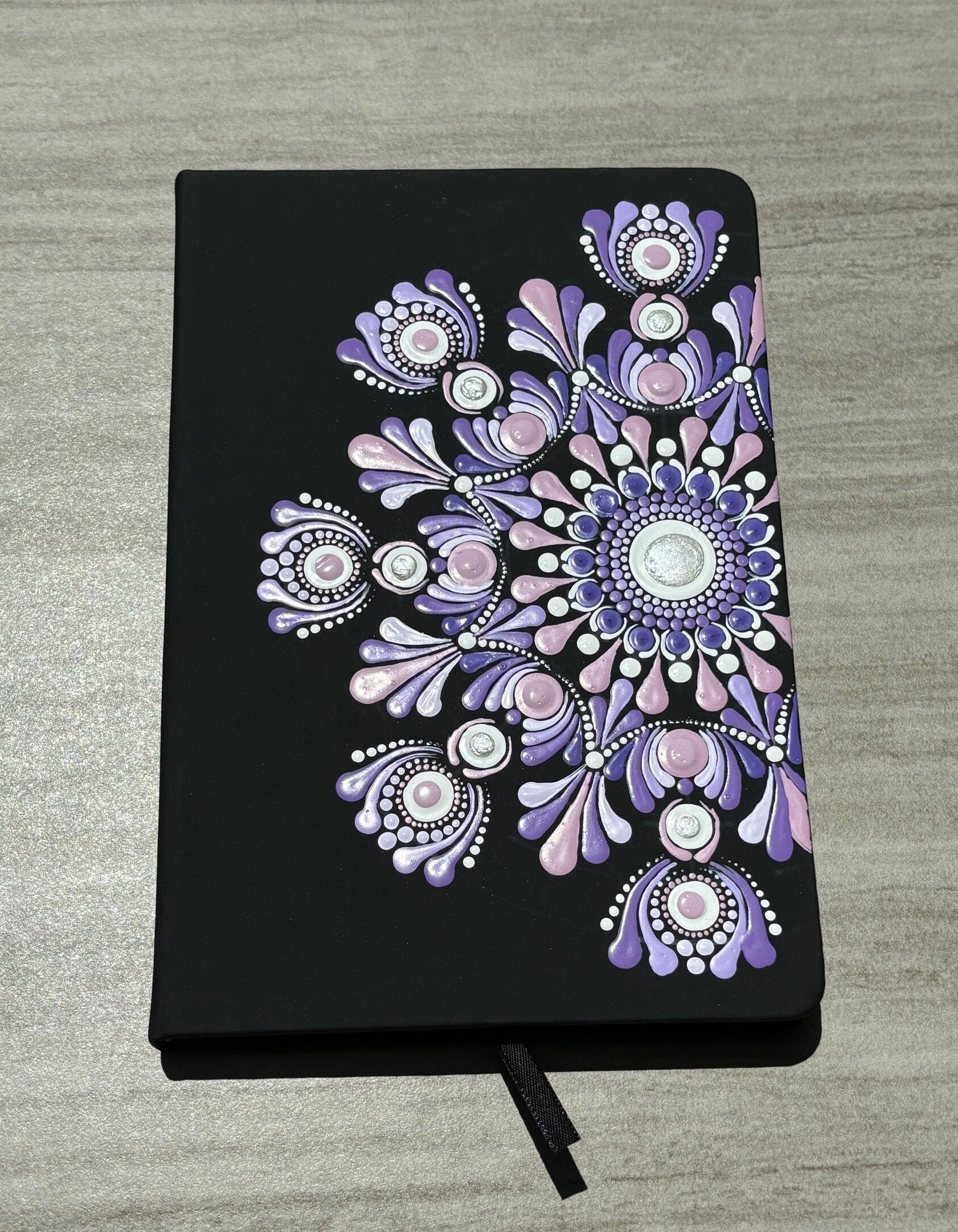 Hand Painted Mandala Lined Journal Notebooks, 240 Pages, 5.5 X 8.3 Inch ...