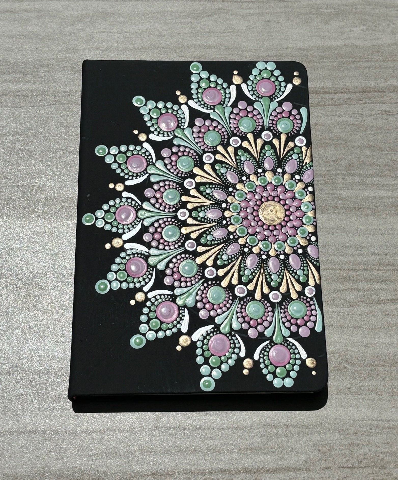 Hand Painted Mandala Lined Journal Notebooks, 240 Pages, 5.5 X 8.3 Inch ...