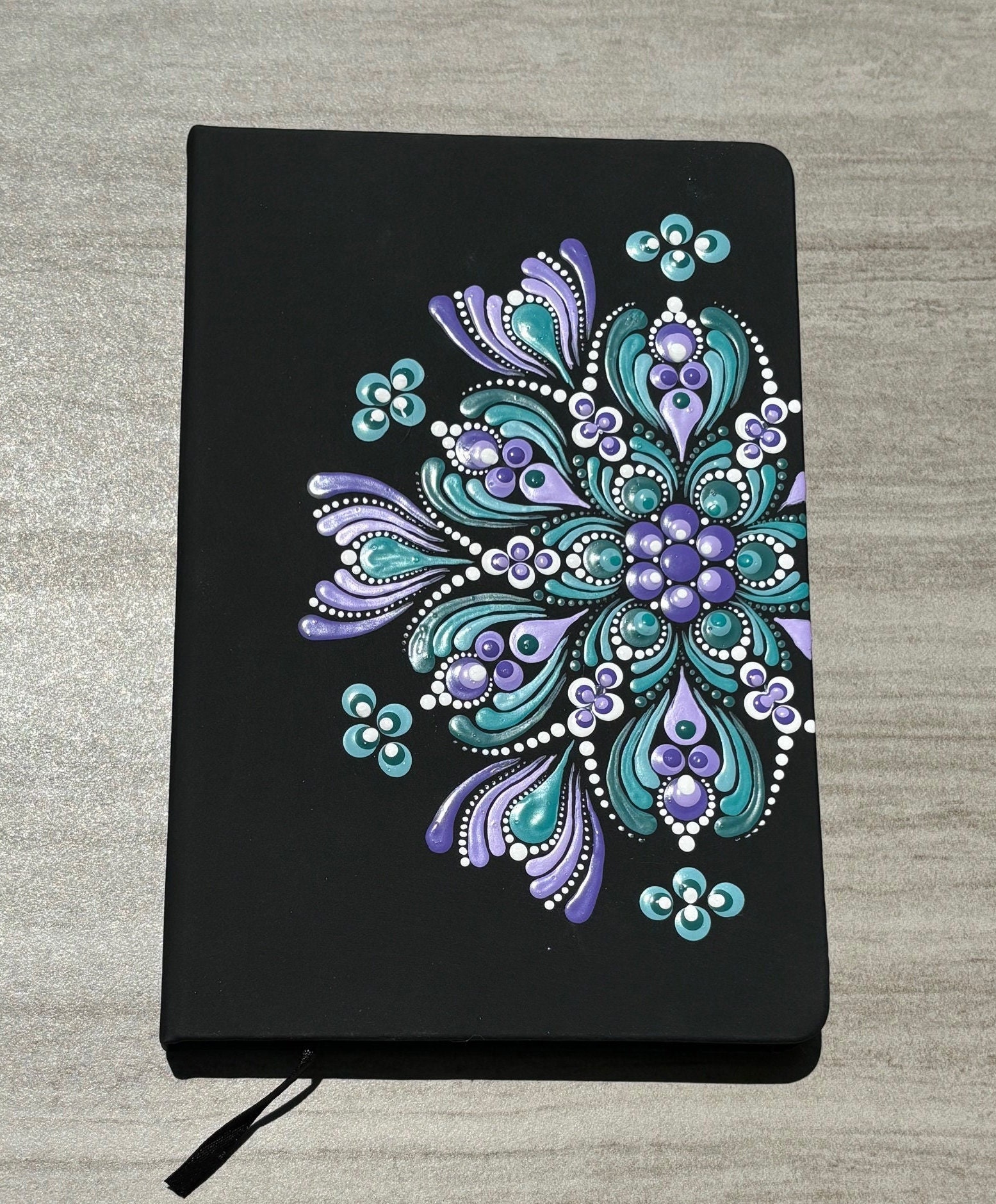 Hand Painted Mandala Lined Journal Notebooks, 240 Pages, 5.5 X 8.3 Inch ...