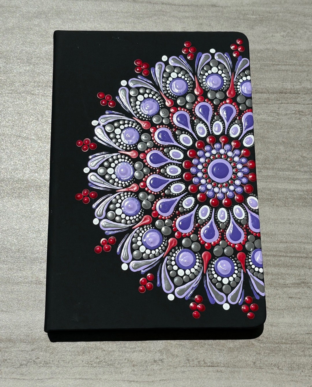 Hand Painted Mandala Lined Journal Notebooks, 240 Pages, 5.5 X 8.3 Inch ...